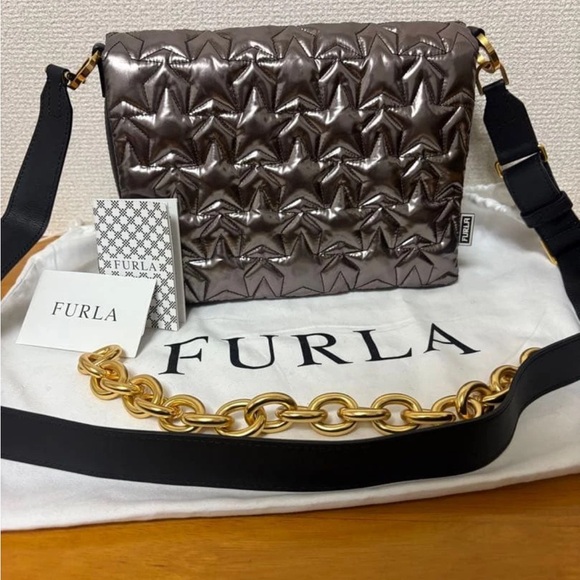 Furla | Bags | Furla Metallic Star Crossbody Bag | Poshmark